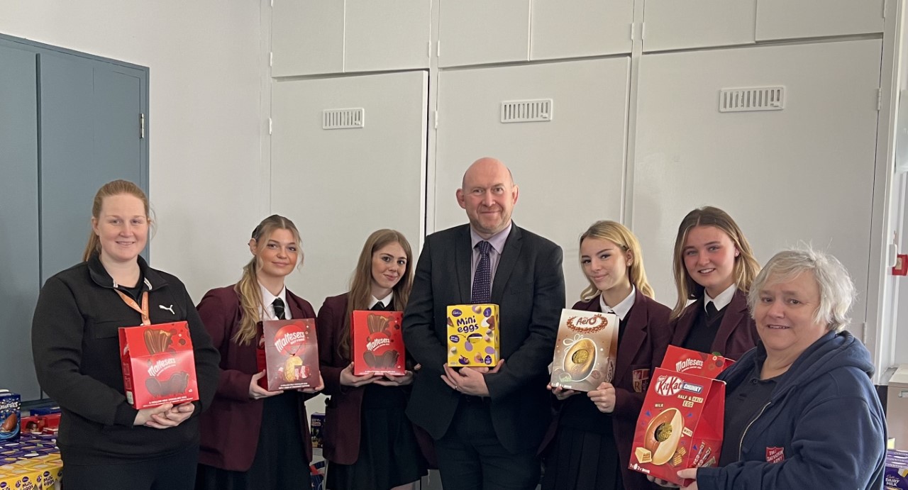 Rainford High donates over 900 Easter eggs to the local community ...